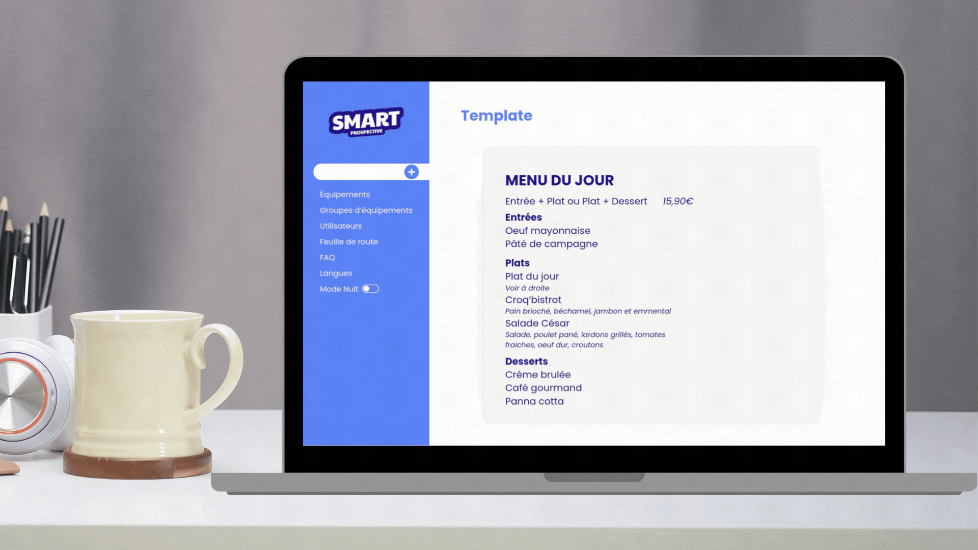 Templates dynamiques affichage digital | Smart Prospective